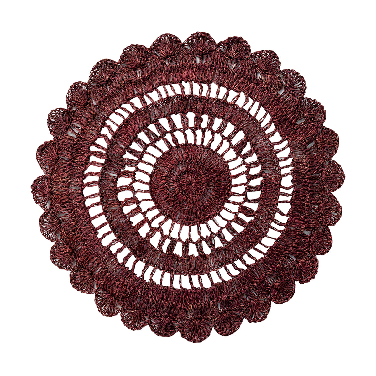 Macrame Cranberry Placemat – K&K's Giving Tree