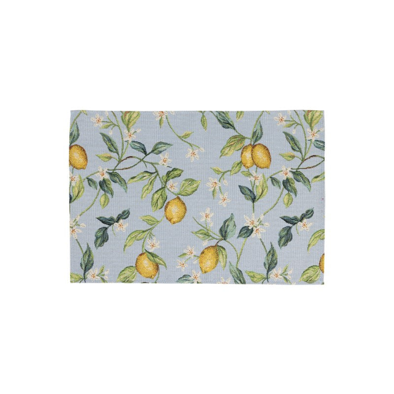 Tavola Lemons with White Flowers Placemats - Set of 4 – K&K's Giving Tree