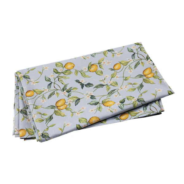 Tavola Lemons with White Flowers Tablecloth – K&K's Giving Tree