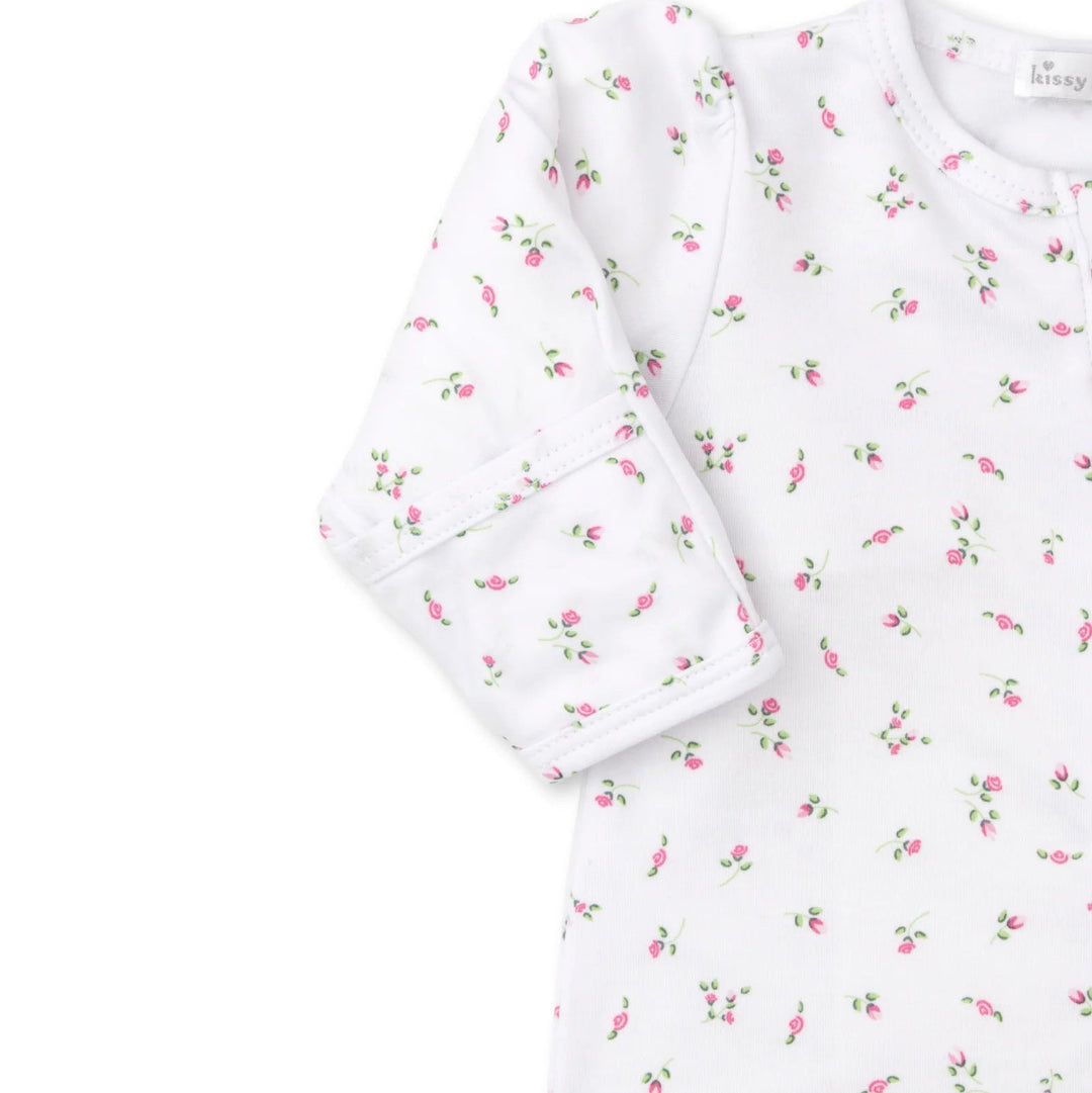 Garden Roses Ruffle Zip Footie – K&K's Giving Tree