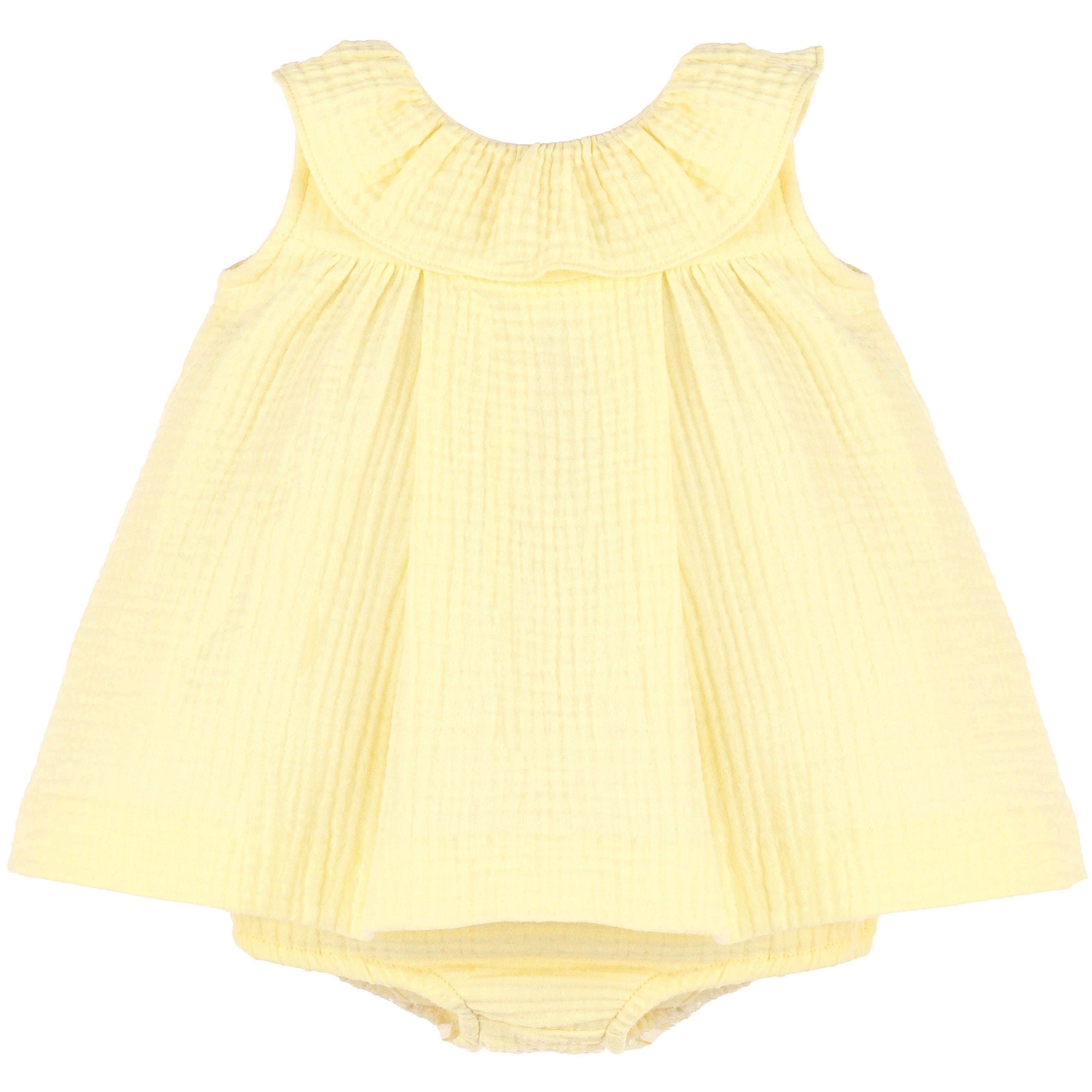 Yellow Cuddle Cotton 2-Piece Float Dress Set – K&K's Giving Tree