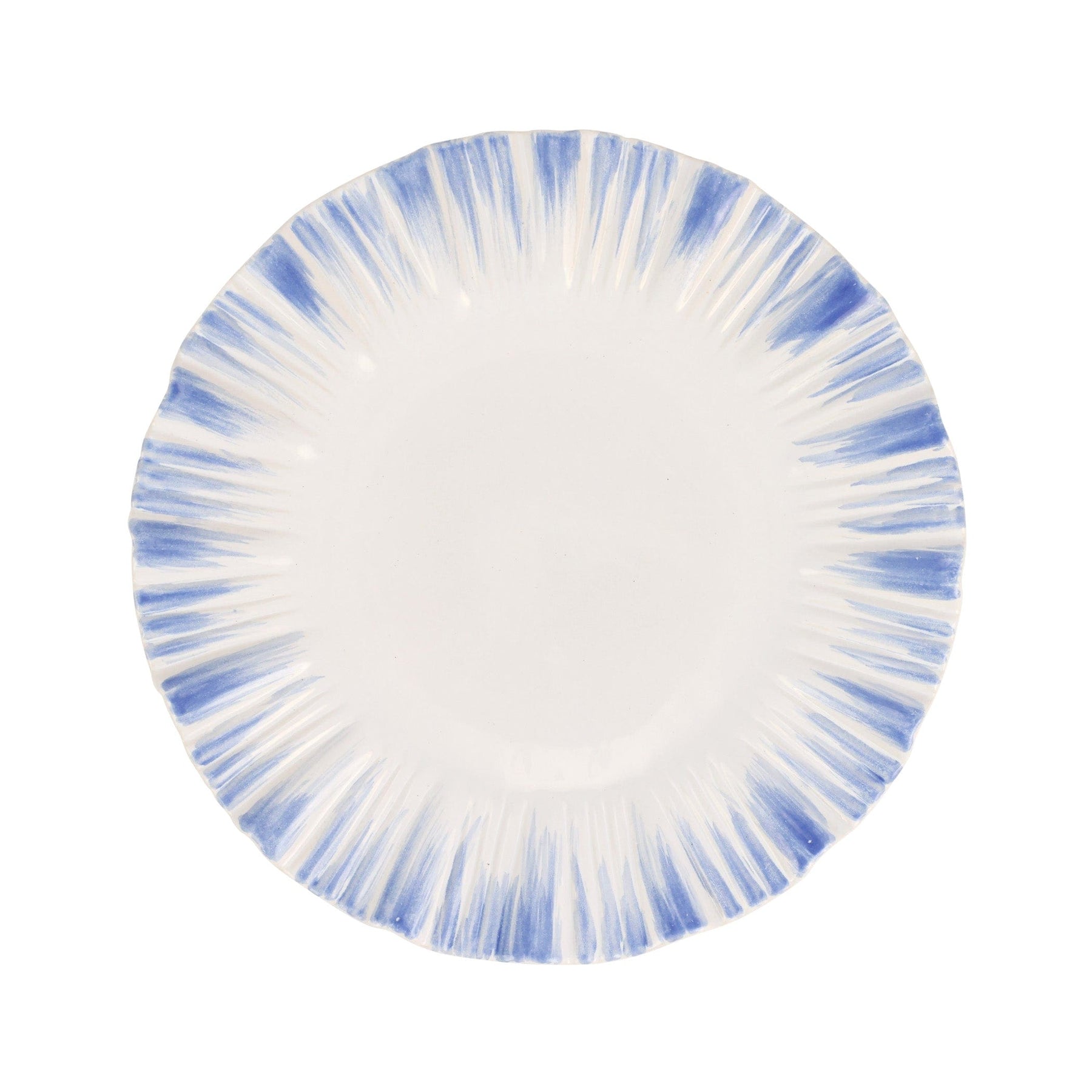 Bari Blue and White European Dinner Plate – K&K's Giving Tree
