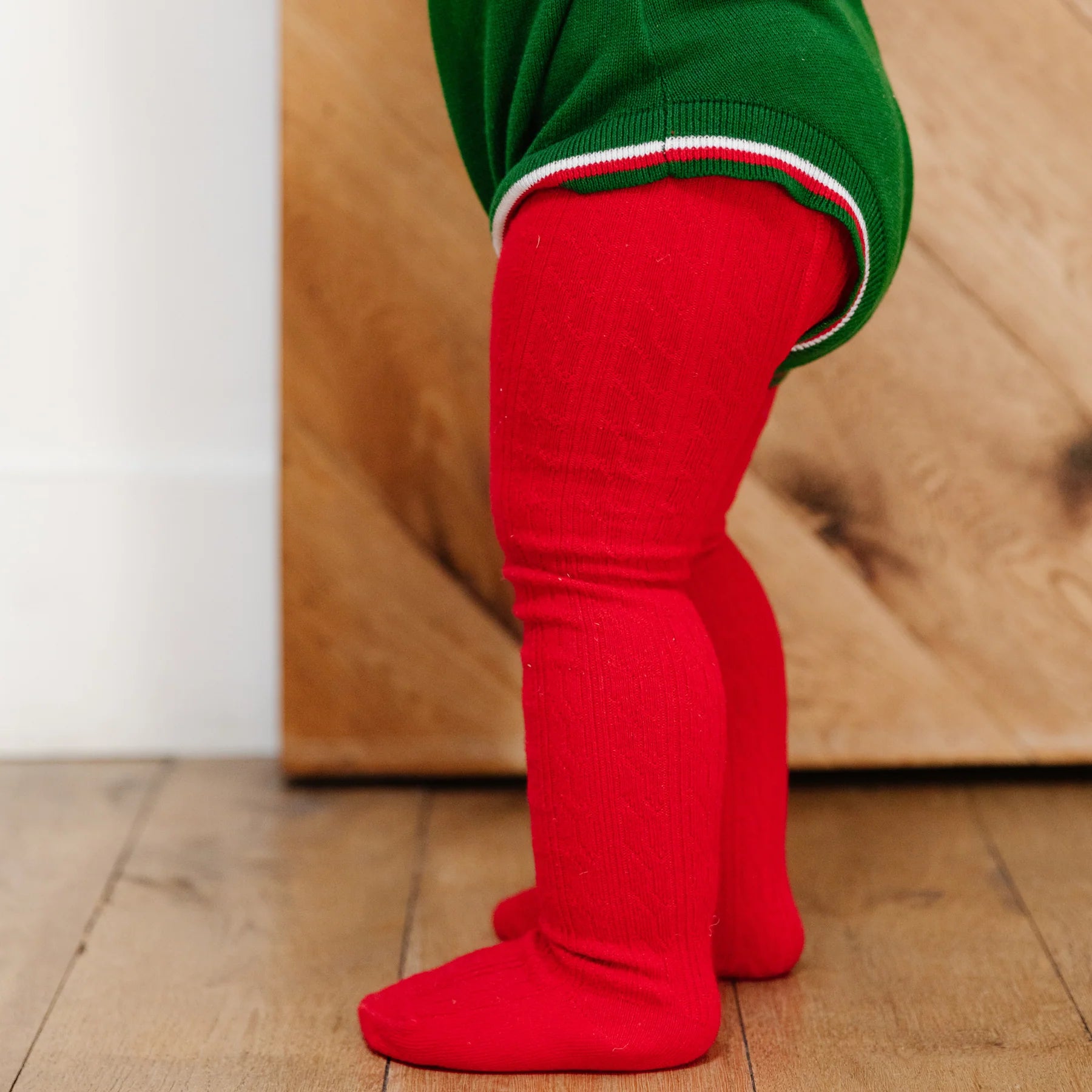 Bright Red Cable Knit Tights – K&K's Giving Tree