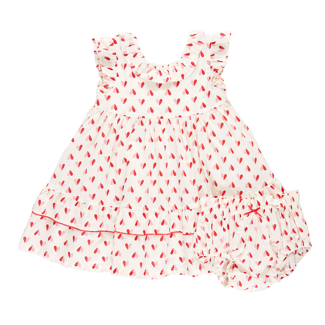 Baby Girls Judith Dress Set - Paper Hearts – K&K's Giving Tree