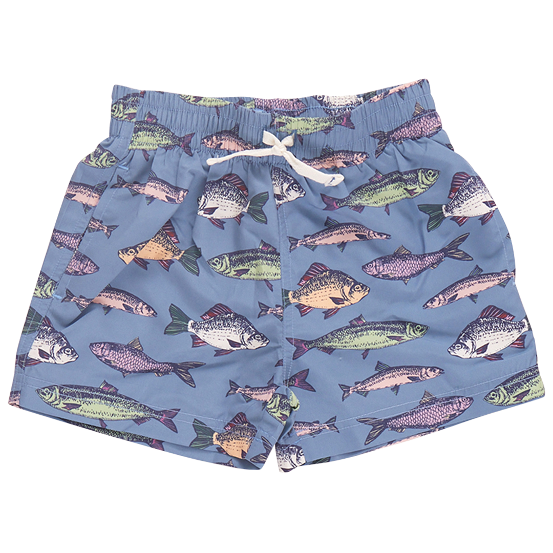 Baby Boys Swim Trunk - Bluestone Multi Fishies – K&K's Giving Tree