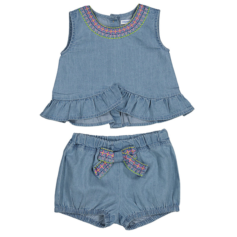Two Piece Denim Matching Set – K&K's Giving Tree
