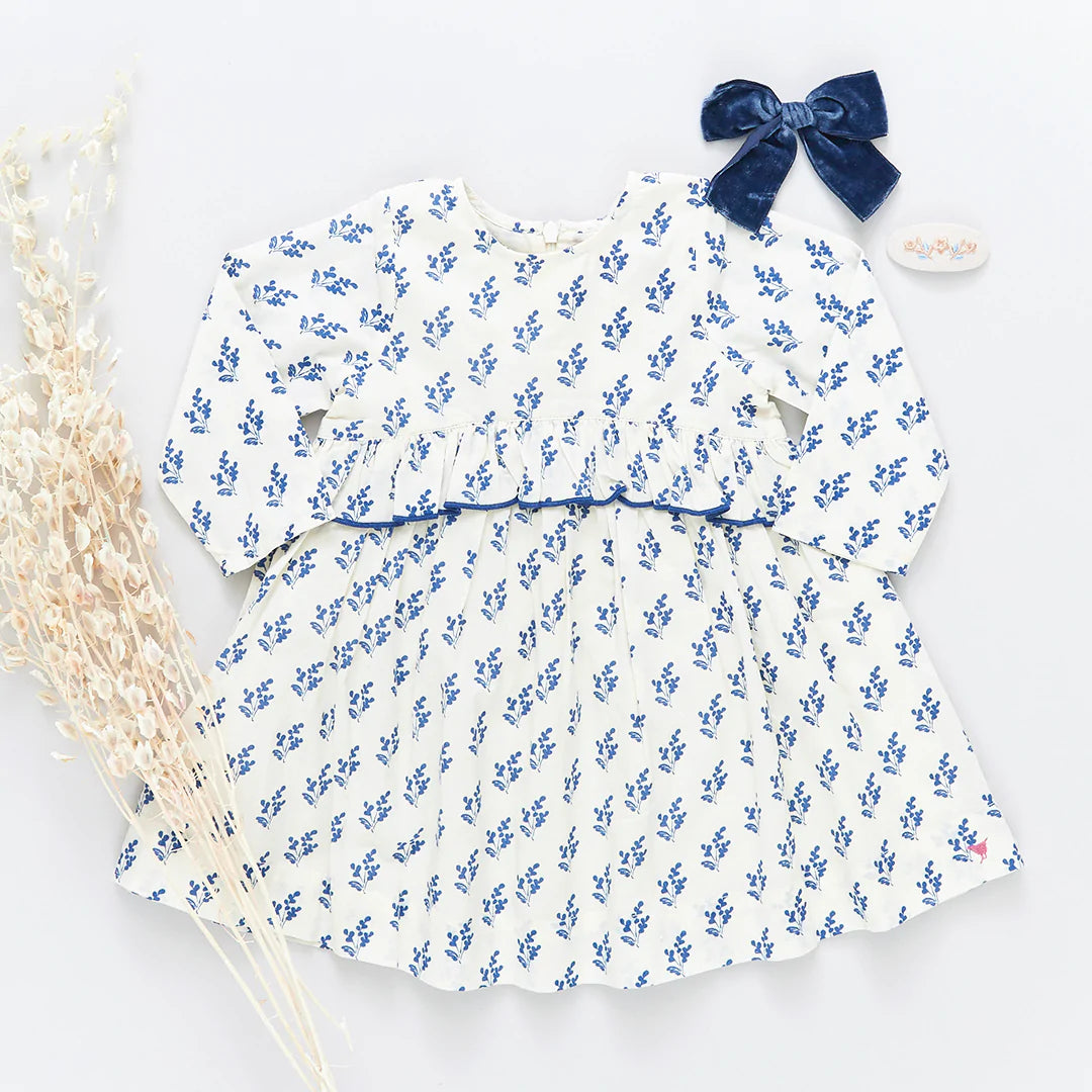 Royal Block Print Baby Caroline Dress – K&K's Giving Tree