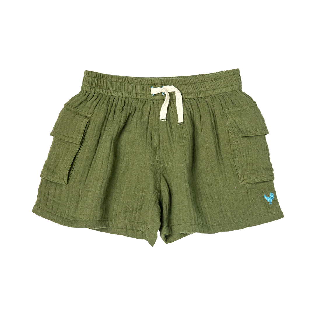 Olive Boys Pull-On Short – K&K's Giving Tree