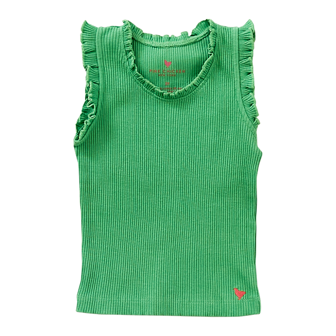 Peppermint Organic Ruffle Rib Tank – K&K's Giving Tree